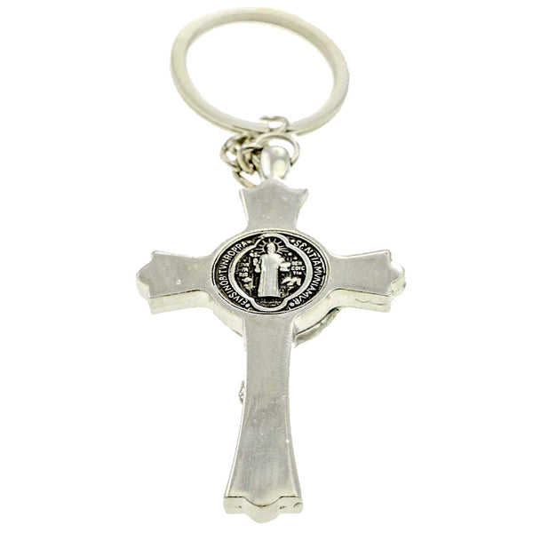 St Benedict Crucifix Keychain with a Prayer Booklet - 7 Sorrows Rosaries